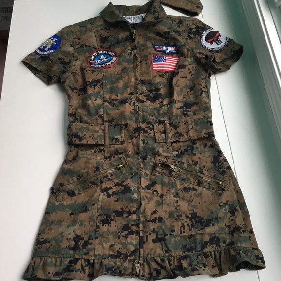 Charades | Dresses | Navy Seal Digital Camo Print Dress Hat Costume ...